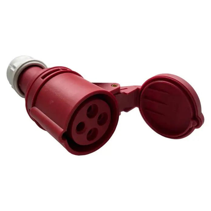 32 A 4‑Pin Fast Fit Coupler Socket Red 415 V IP44 | ESR C32444