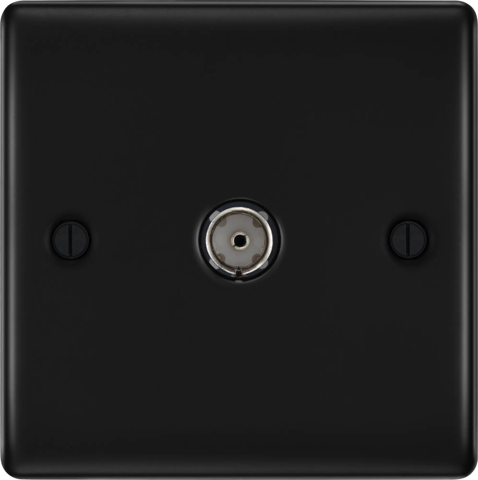 BG Nexus Metal TV Coax Point in Matt Black