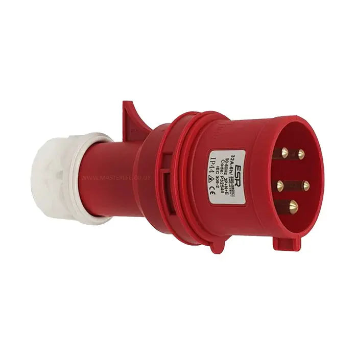 ESR Fast Fit 32A 5 Pin Trailing Plug – Red IP44 (P32544) | ACAS Electrical