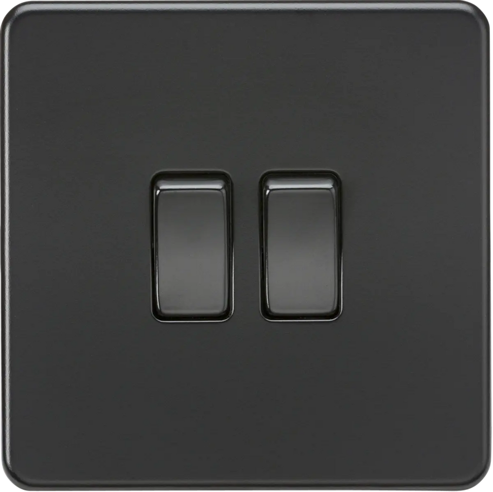 Double Light Switch | 2 Gang Light Switch - ACAS Electrical