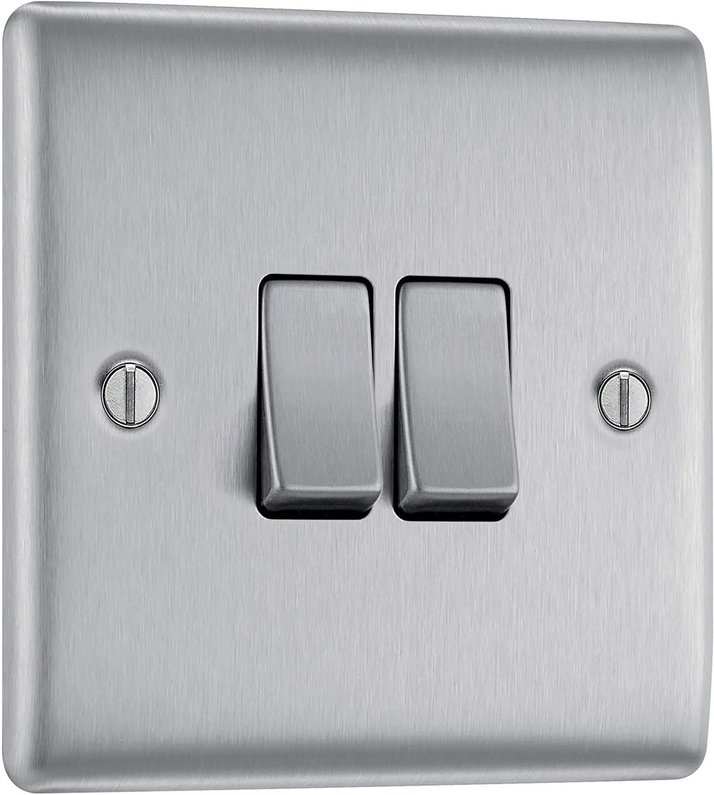 Double Light Switch | 2 Gang Light Switch - ACAS Electrical