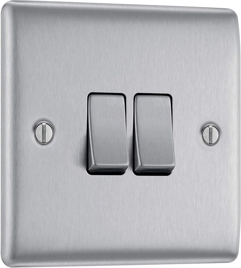 Double Light Switch | 2 Gang Light Switch - ACAS Electrical