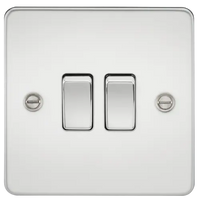 Double Light Switch | 2 Gang Light Switch - ACAS Electrical