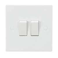 Double Light Switch | 2 Gang Light Switch - ACAS Electrical